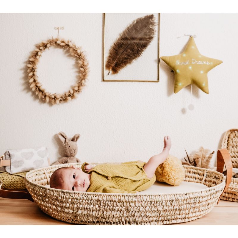 panier à langer osier, panier en osier, corbeille en osier